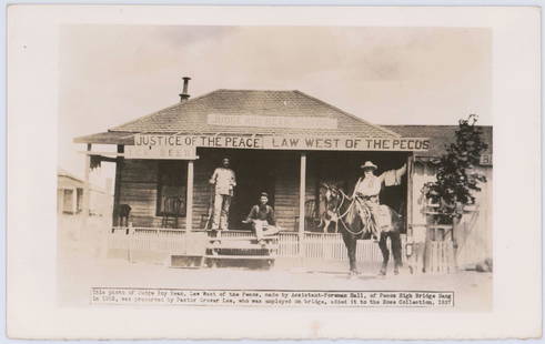 Vintage Photo Of Judge Roy Bean’s Historic Saloon That