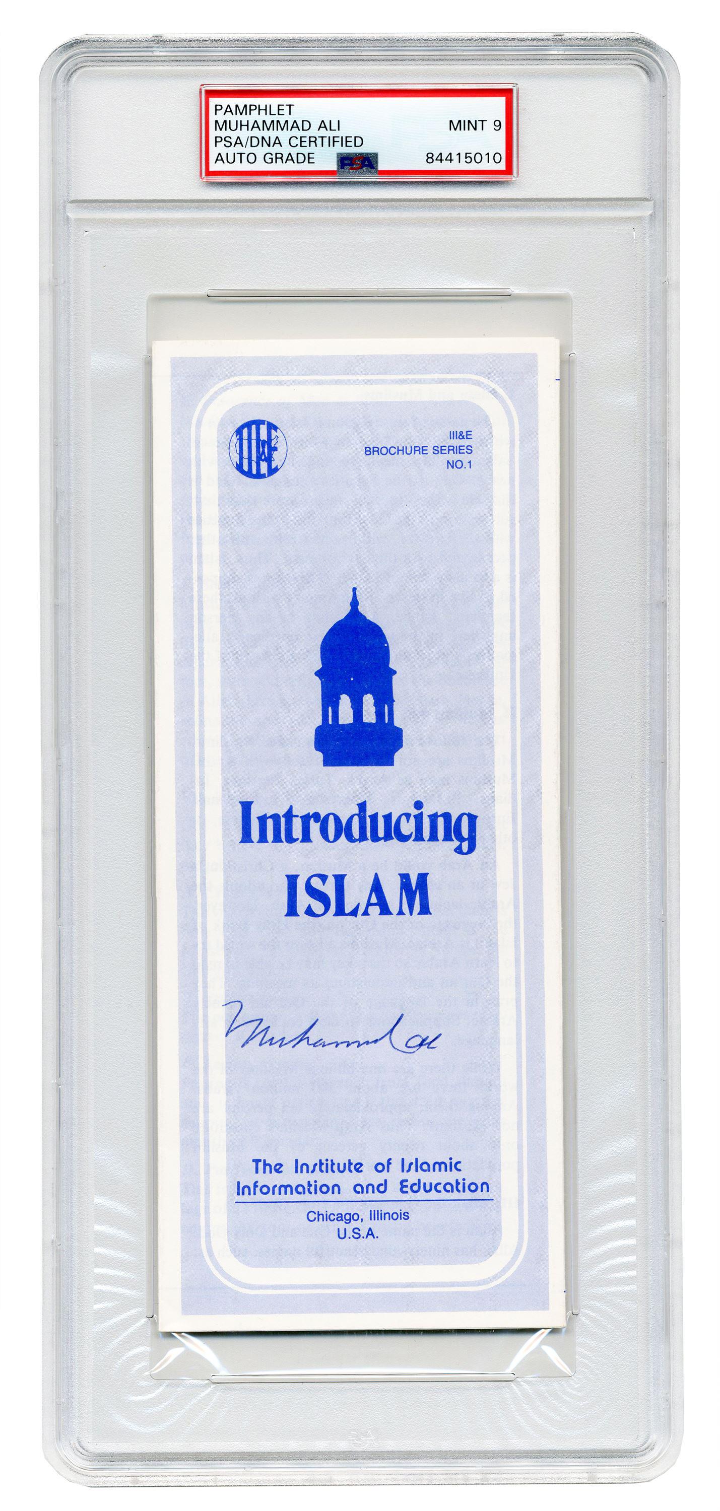 Muhammad Ali Signed "introducing Islam" Brochure,