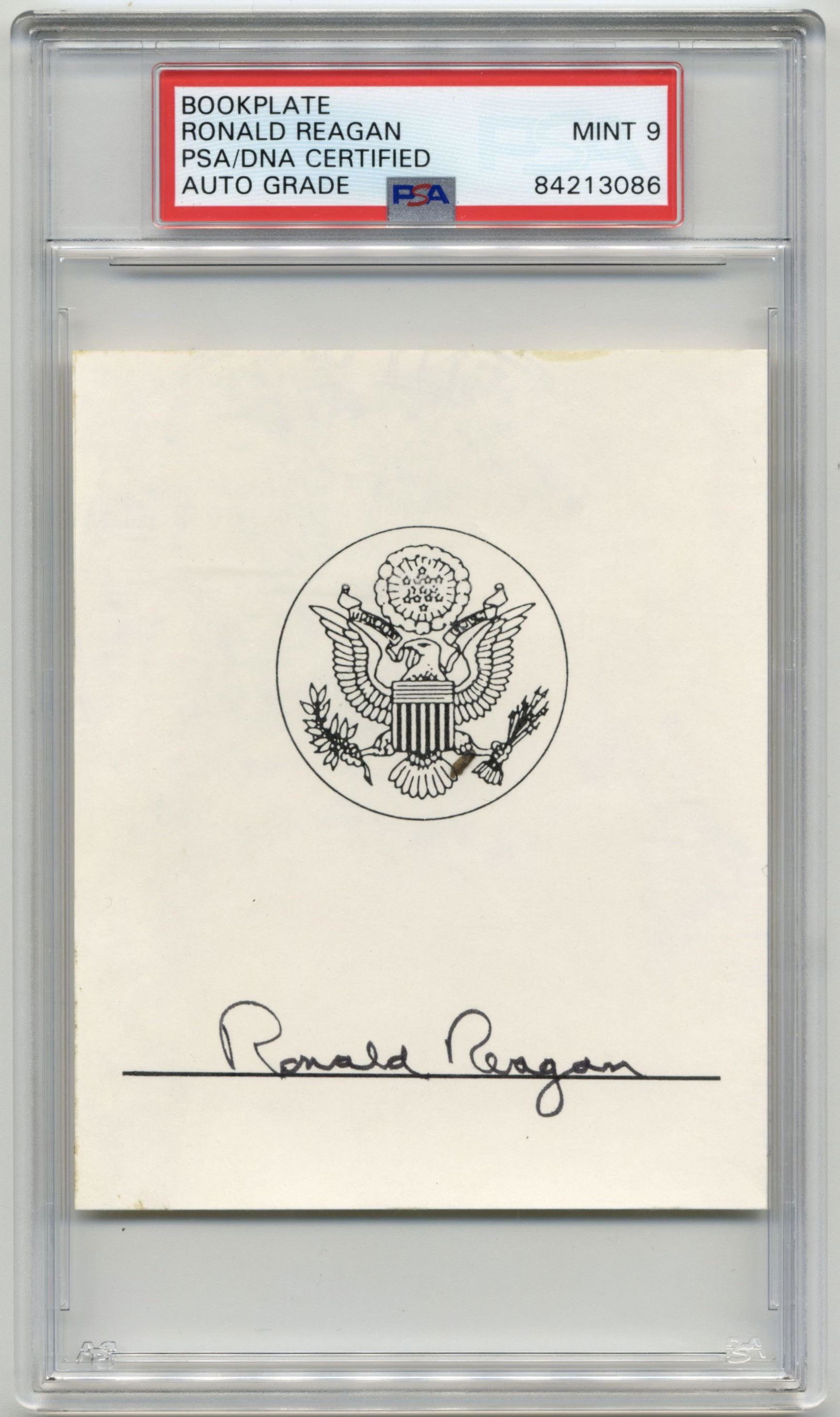Ronald Reagan Signature PSA Mint 9 - Feb 16, 2022 | University Archives ...