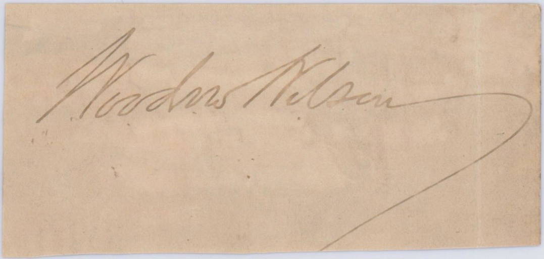 Woodrow Wilson Clip Signature (#0154) on Jun 22, 2022 | University ...
