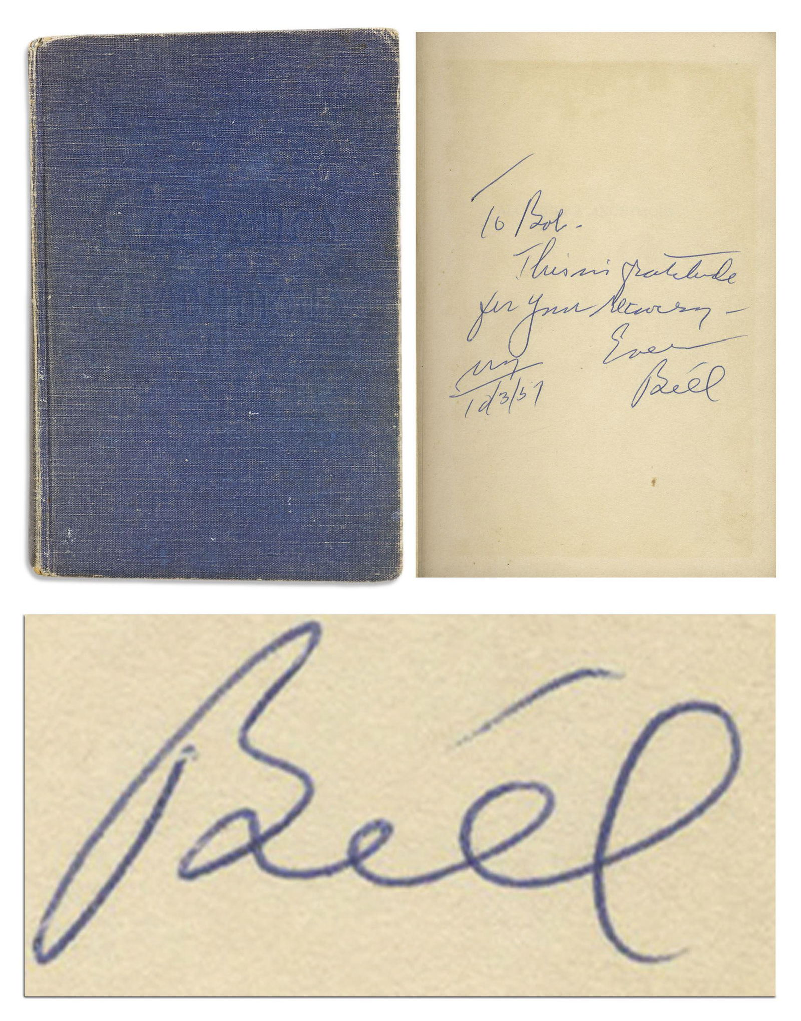 Bill Wilson, AA Co-founder, Signed Big Book Plus More (#0215) on Jun 22 ...