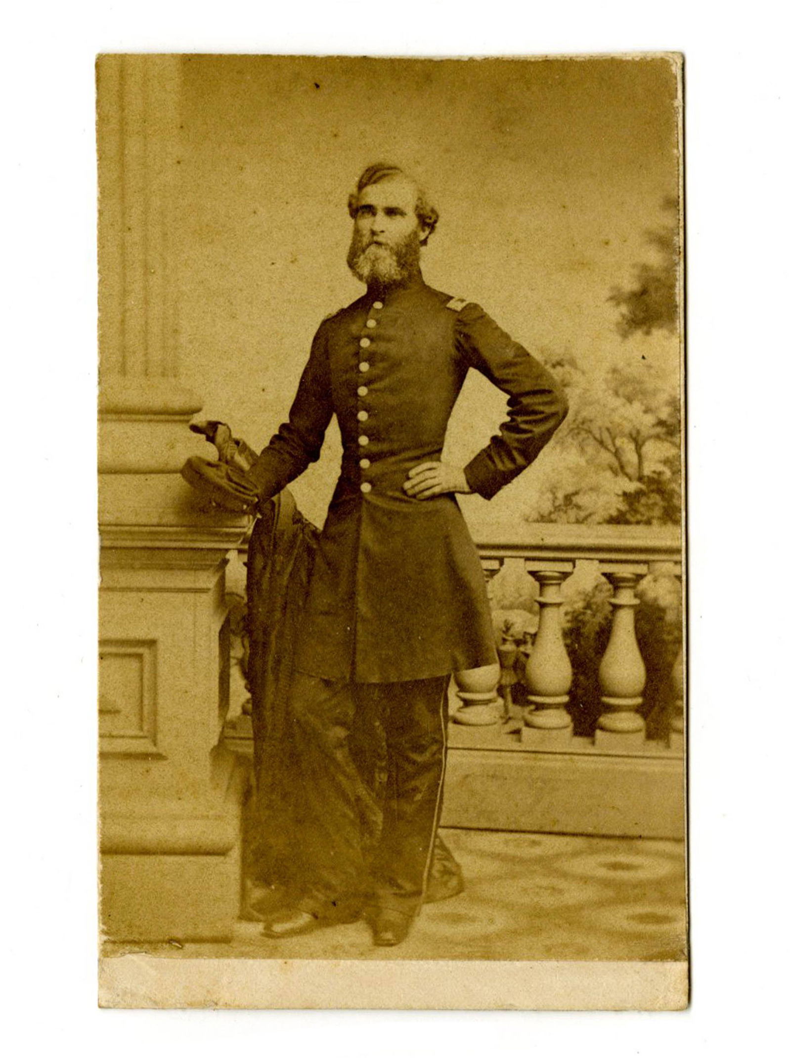 Confederate Major General David R. Jones Signed Carte De Visite