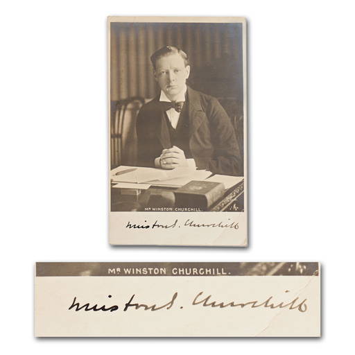Winston Churchill Signed Photo of His Younger Self - Aug 17, 2022 ...