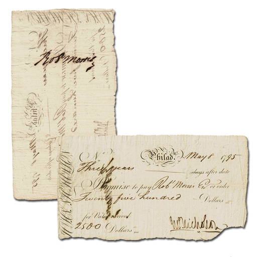 Robert Morris, Financier and Founding Father, Document Signed - Nov 02 ...