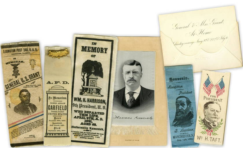 Group of 6 Presidential Ribbons Plus U.S. Grant Invitation! (#0100) on ...