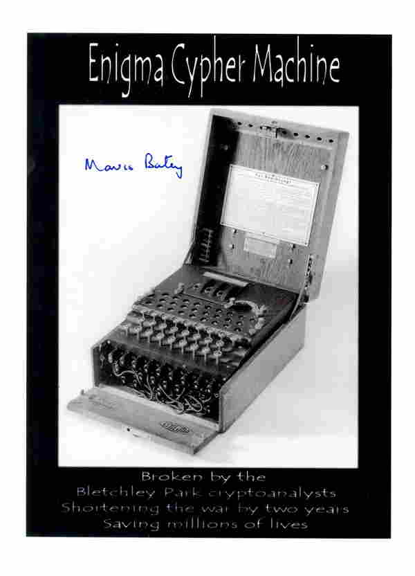 WWII Code Breaker Mavis Batey Signed Photo (#0334) on Dec 14, 2022 ...