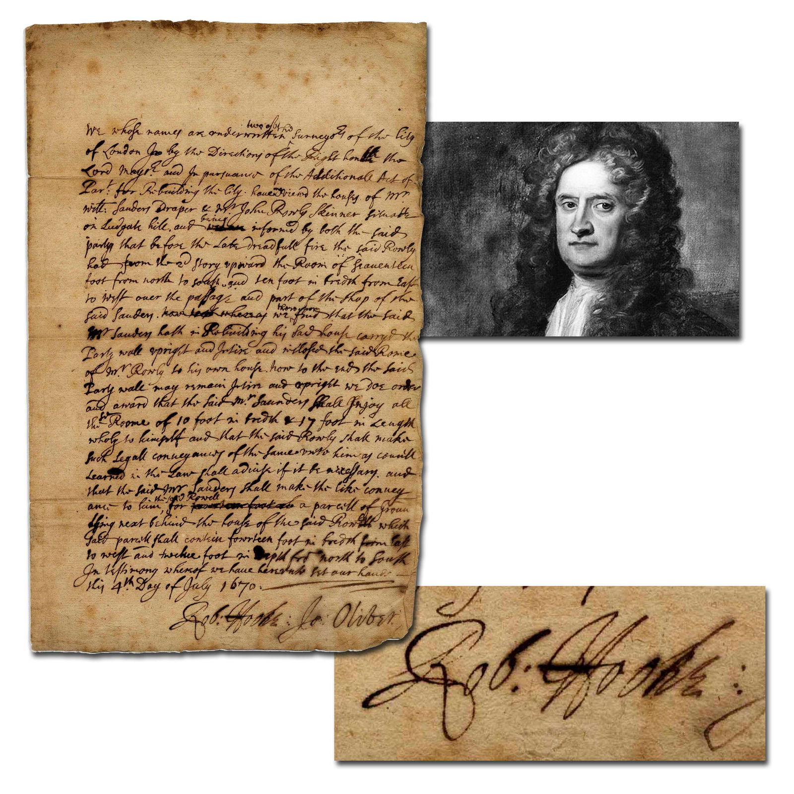 Robert Hooke 1670 Extraordinarily Rare ADS by "England's Leonardo ...