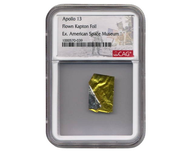Apollo 13 Flown Kapton Foil. Ex. American Space Museum