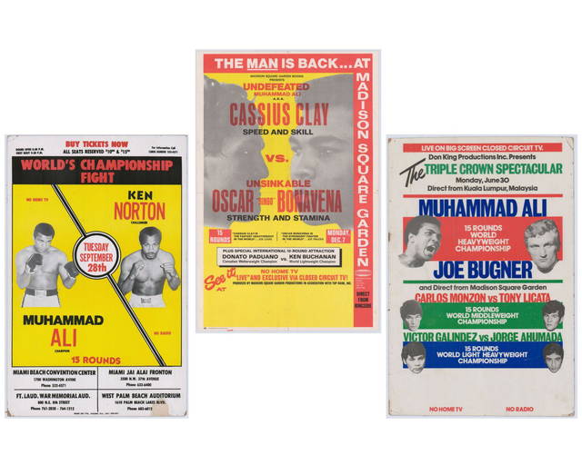 Muhammad Ali Heavyweight Fight Posters