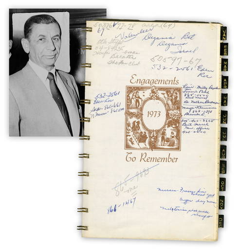 Meyer & Teddy Lansky 1973 Phone Book With Mob Contacts