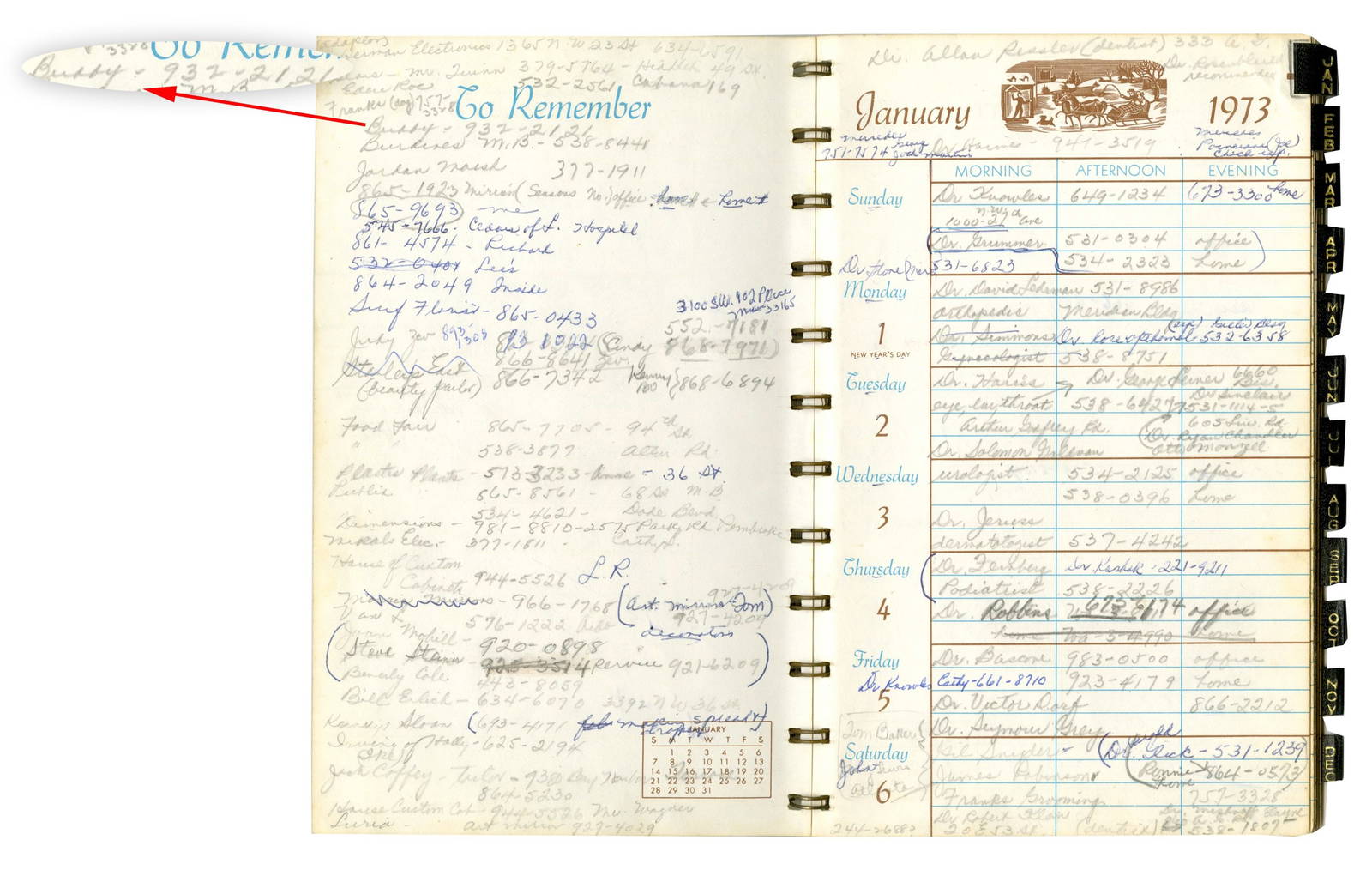 Meyer & Teddy Lansky 1973 Phone Book With Mob Contacts Auction