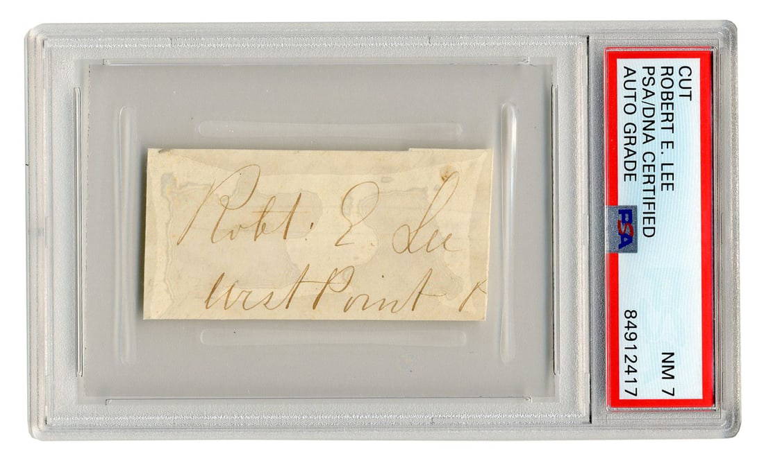Robert E. Lee Psa Nm 7 Super Rare Signature Auction