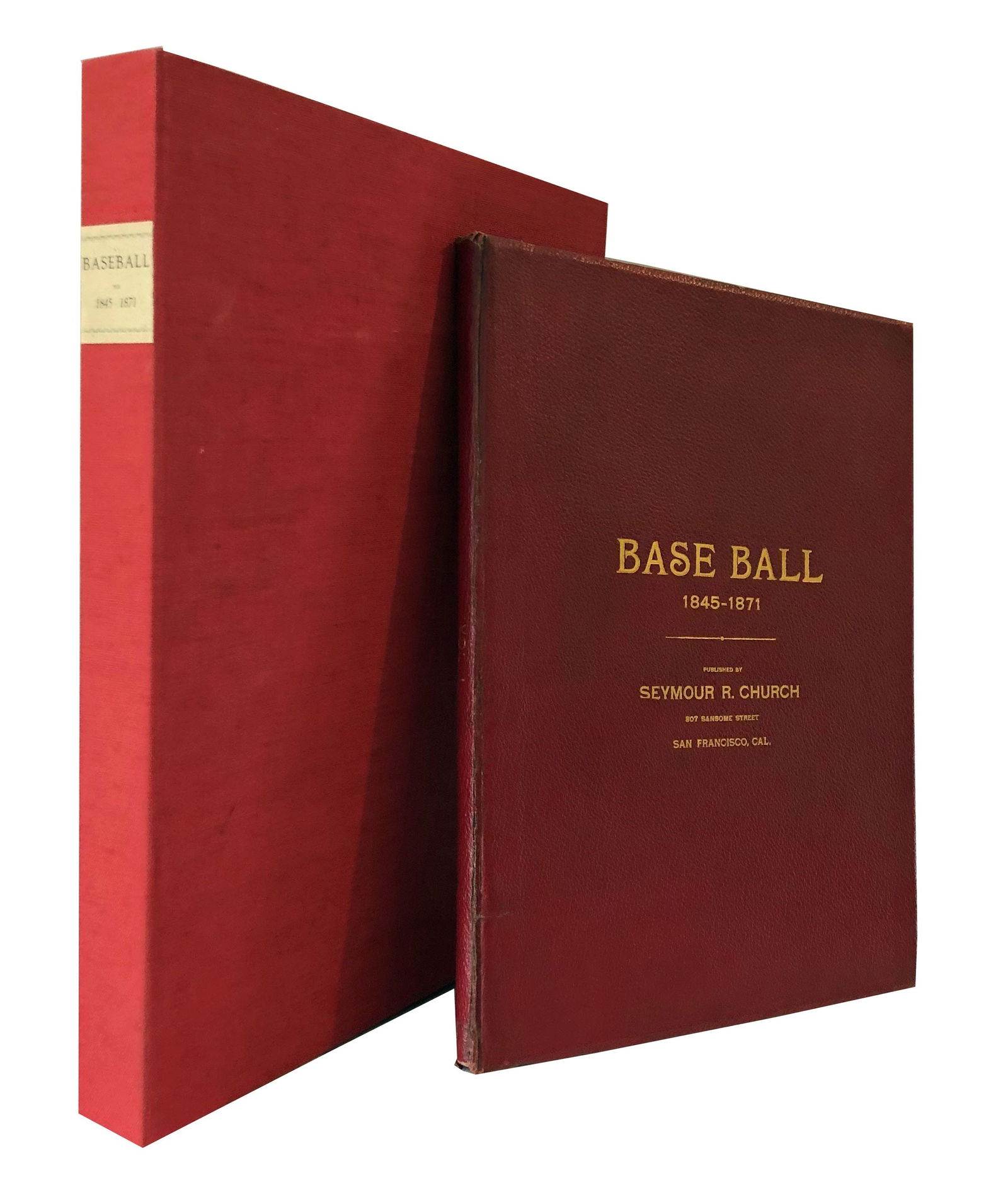 Base Ball 1845-1871 By Seymour Church, Rare History Of Early Baseball ...