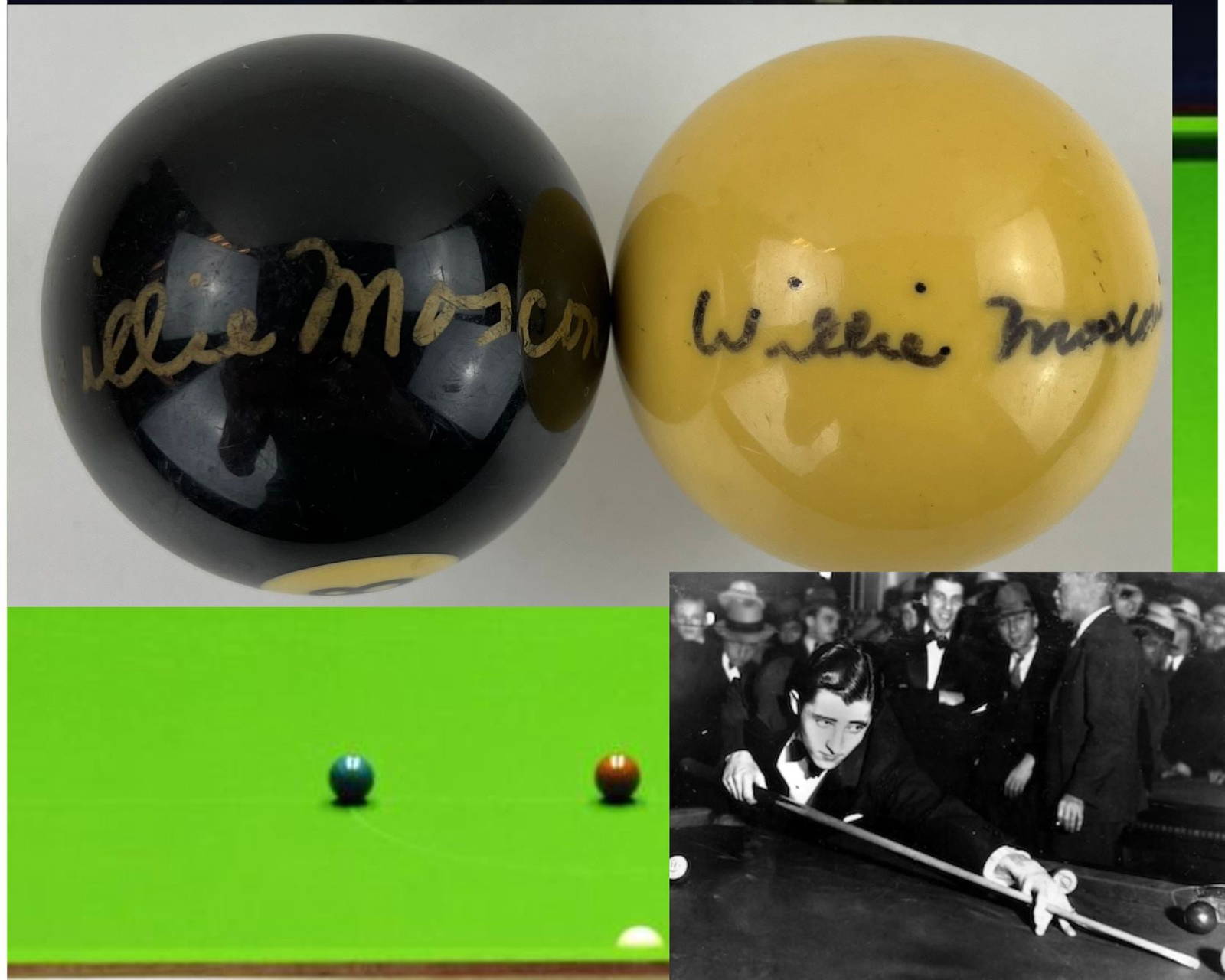 Pool Legend William Mosconi Signed Balls Auction