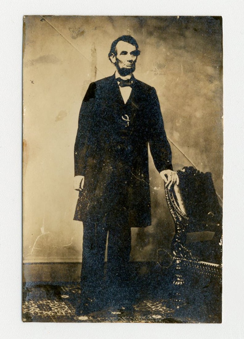 Rarer Standing Abraham Lincoln Photo After Anthony Berger, Meserve ...