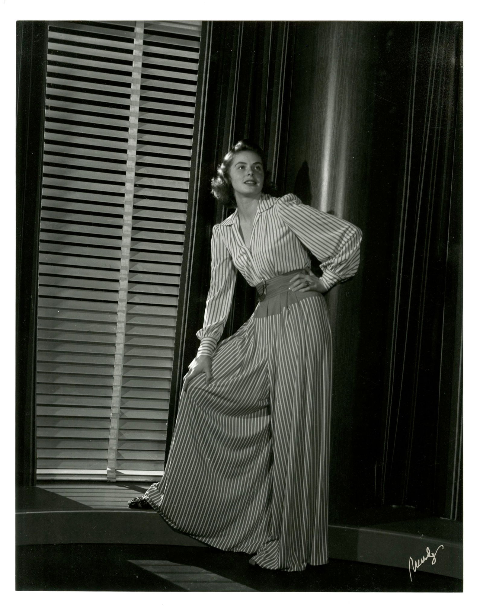 Ingrid Bergman Striking Oversized Publicity Photo Signed By ...