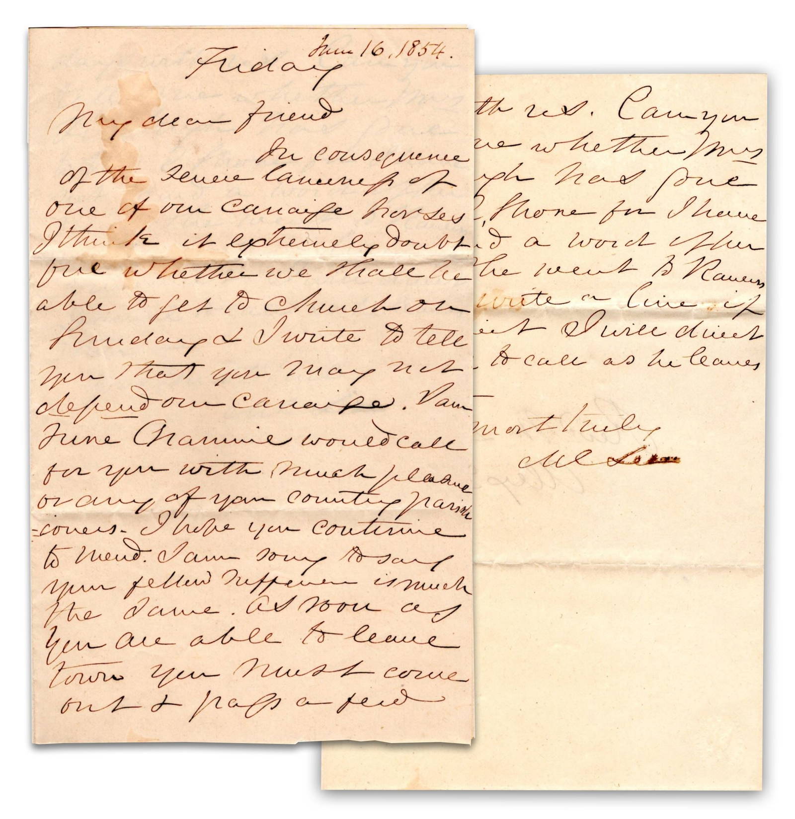 Robert E. Lee's Wife Writes Chatty Letter To Pastor, Delivered By Slave ...