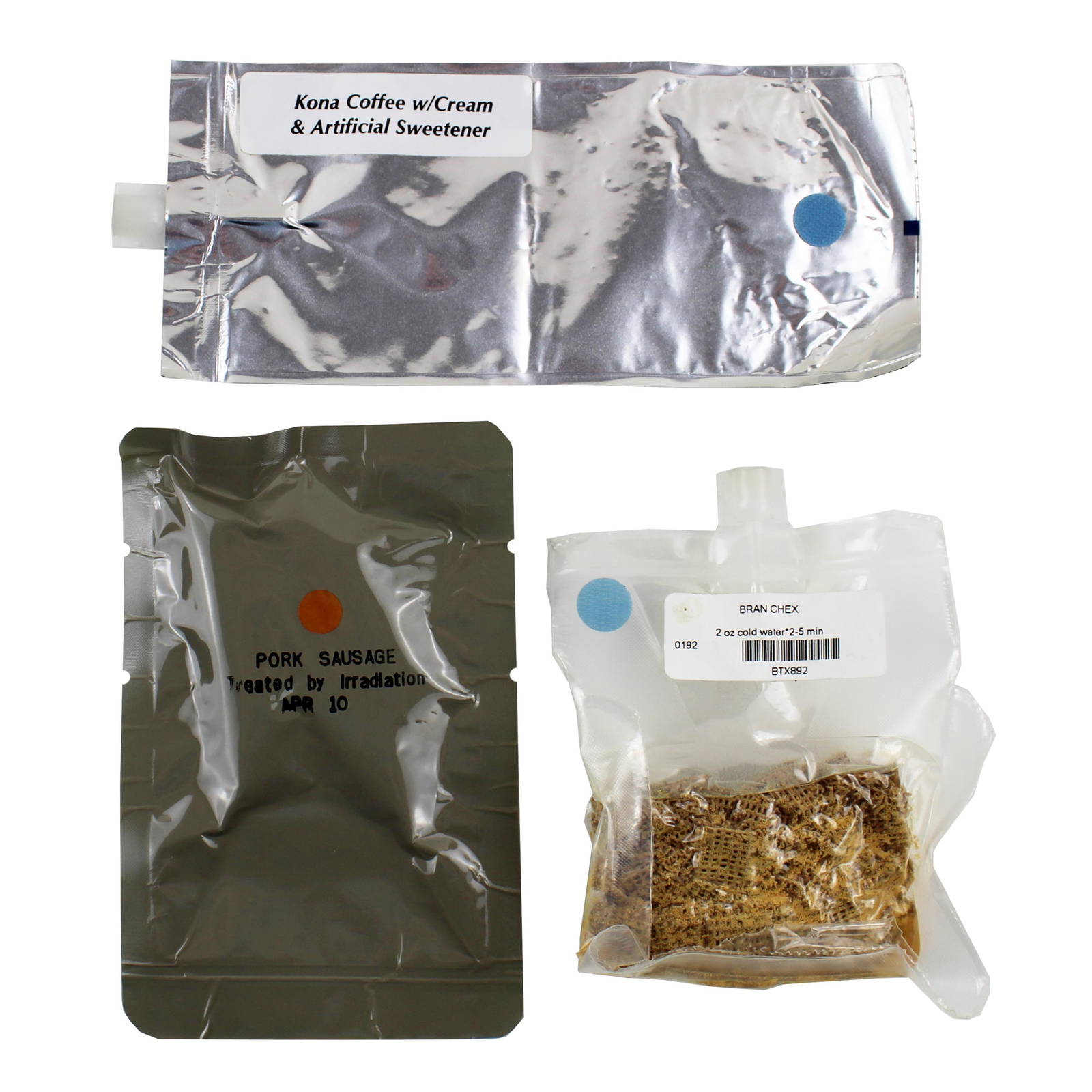 Space Shuttle Breakfast Food Packs Used In Astronaut Simulator Training ...