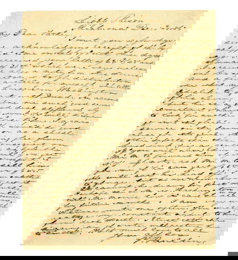 Captain Tattnall Paulding Als From Libby Prison During 9 Months As Pow