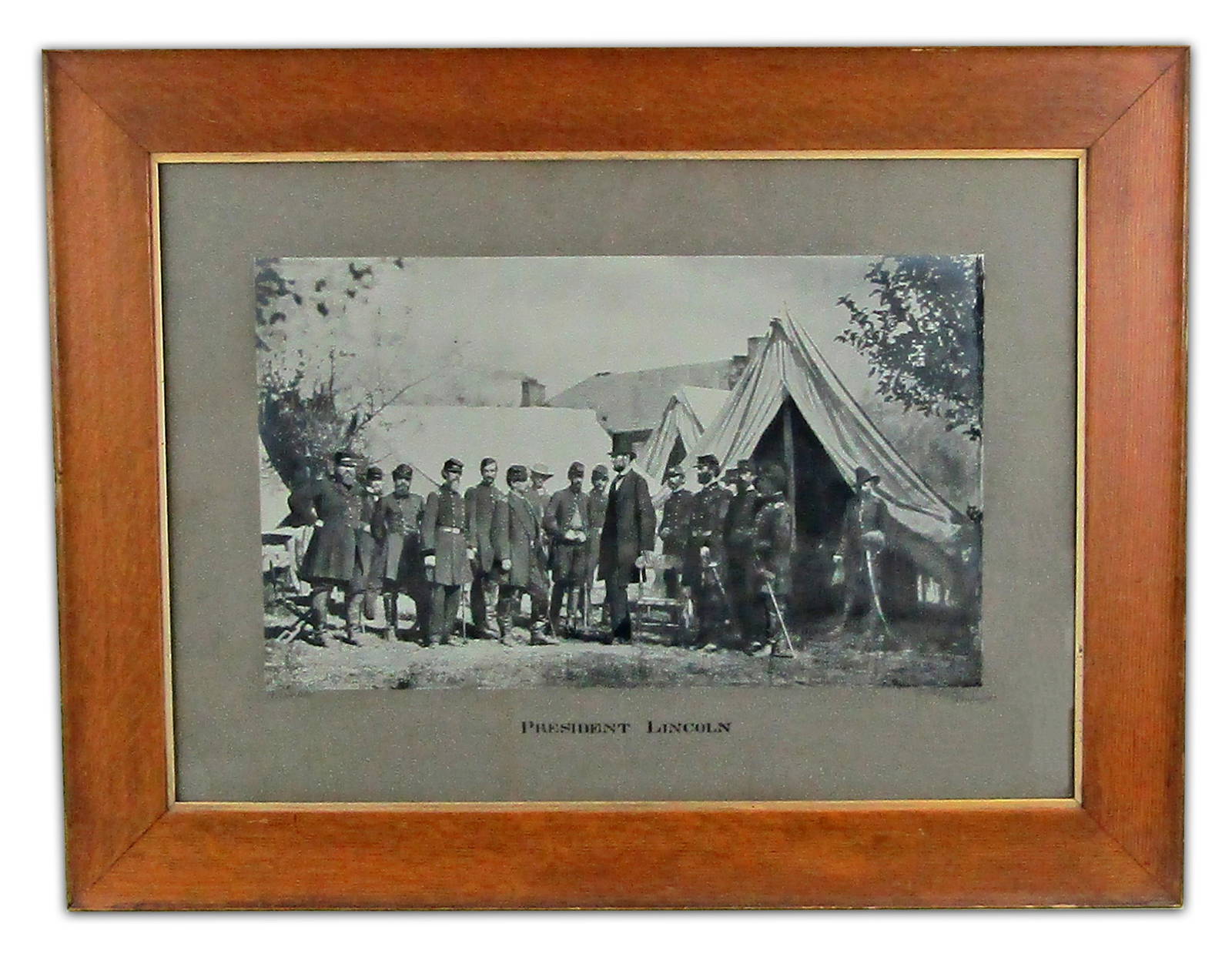 Lincoln & Mcclellan At Antietam After Gardner By George Prince ...