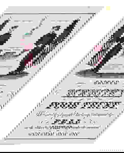 Satirical Civil War Broadside "sacred To The Memory Of Poor Trust ...