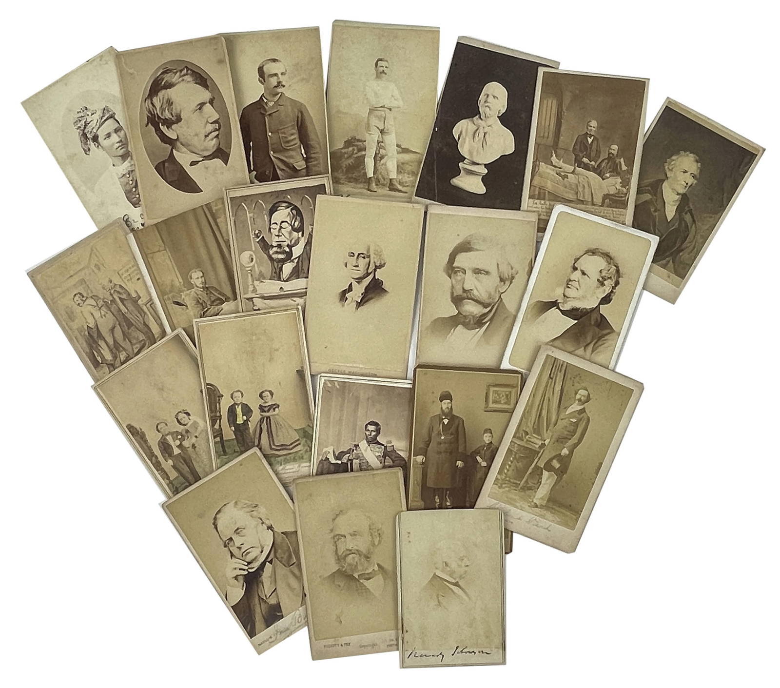 Civil War/secession Carte-de-visite Collection Of 28, Includes A Signed ...