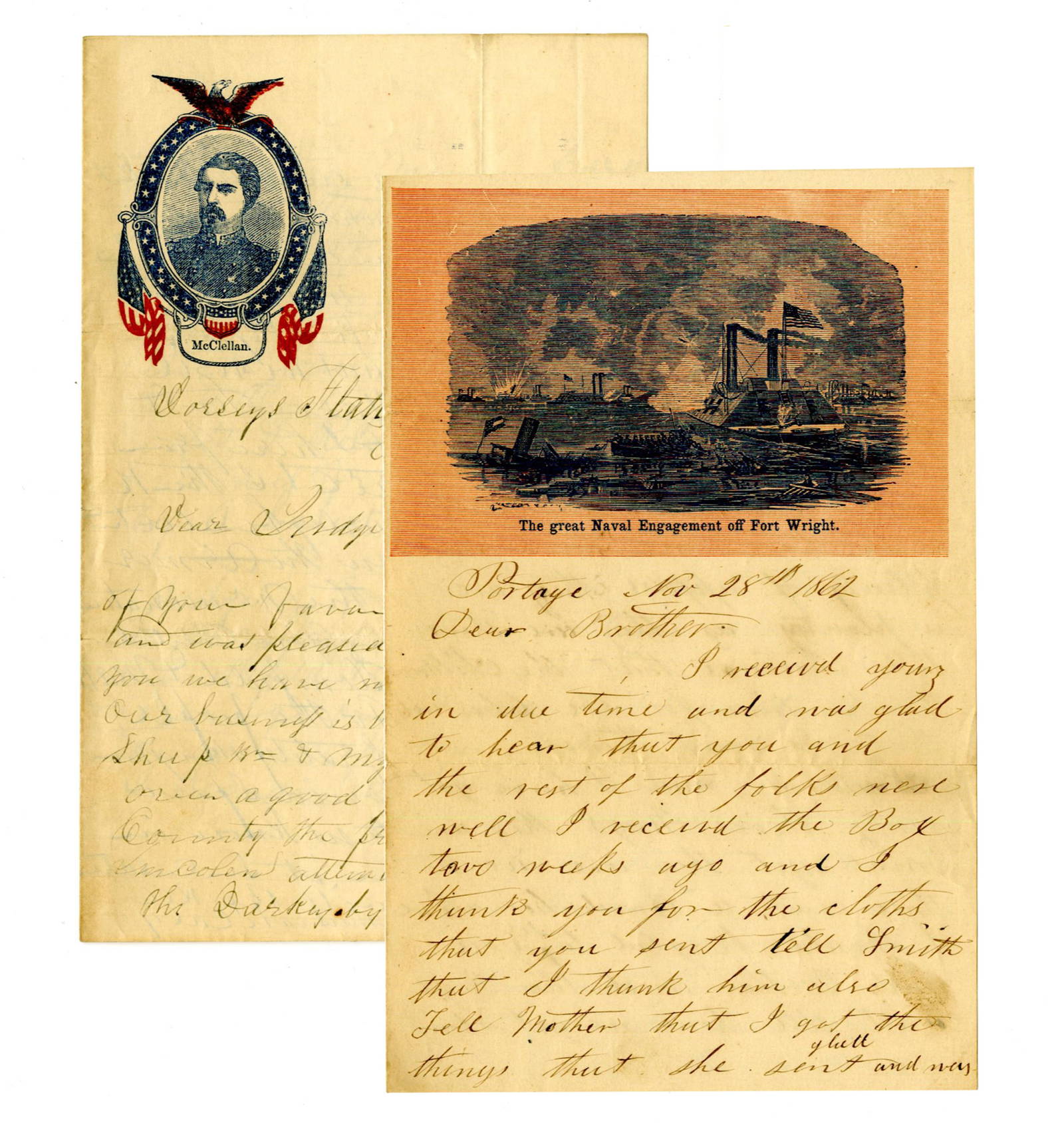 Two 1862 Civil War Letters On Emancipation And Abolitionists "lincoln ...