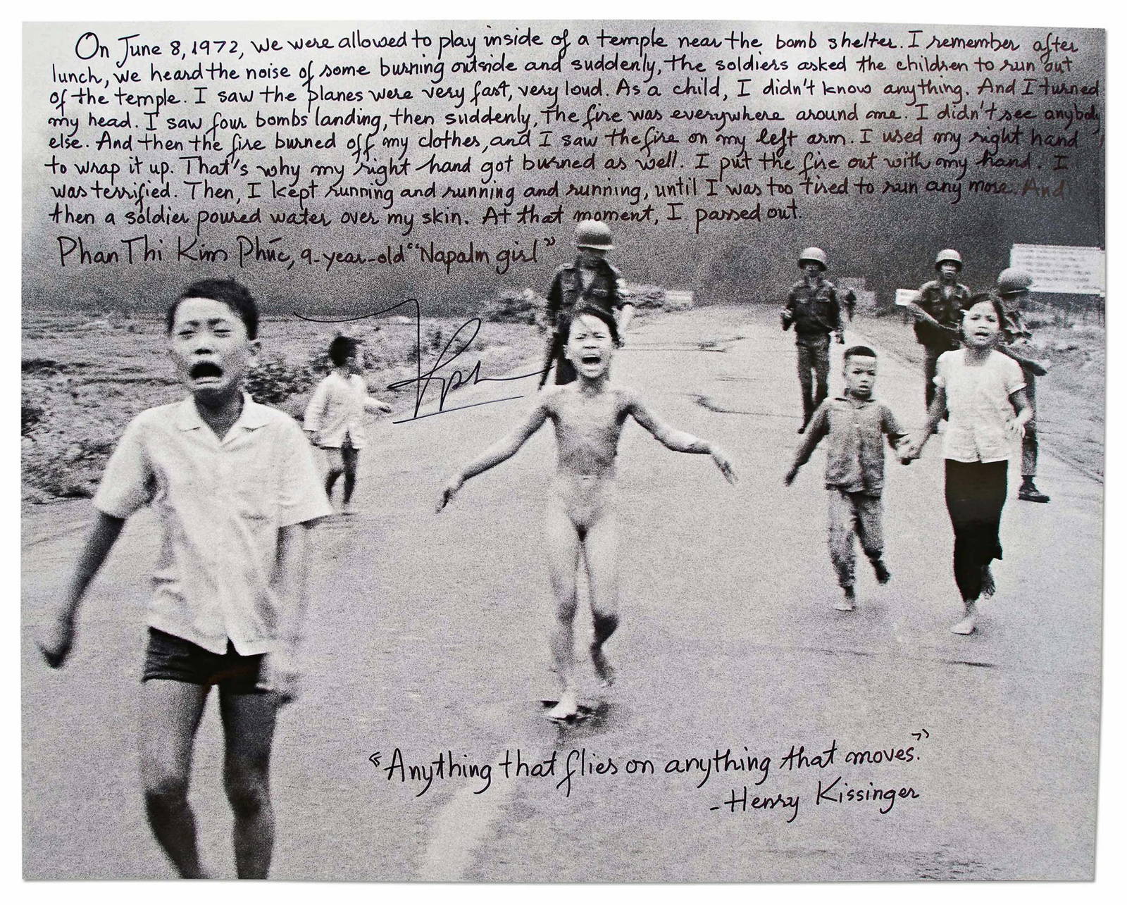 Napalm Girl Photo Signed By Kim Phuc Phan Thi With Lengthy Inscription - Jun 04, 2025 ...