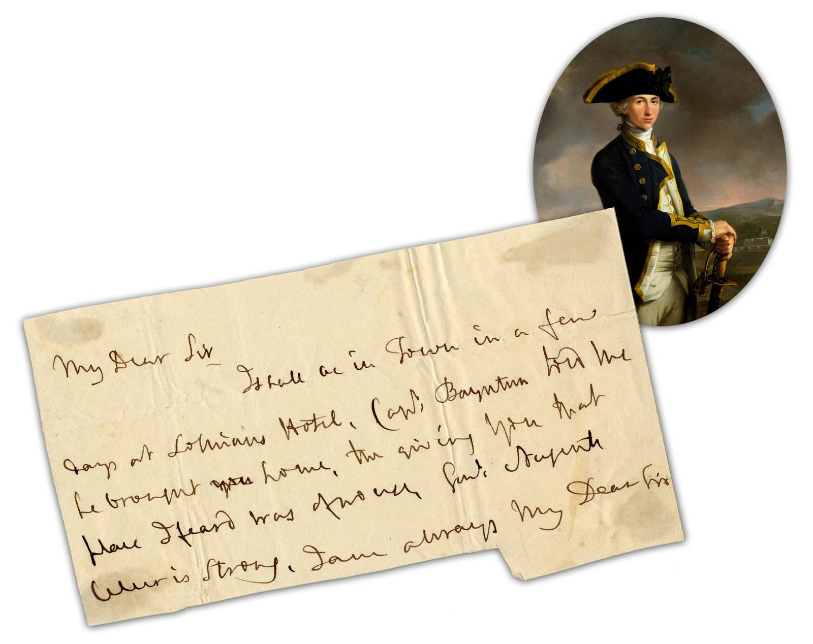 Horatio Nelson Autograph Letter From London, 45+ Words In His Hand Auction