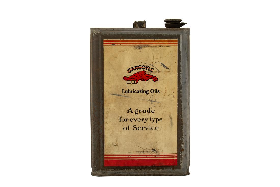Mobil Gargoyle Five Gallon Square Oil Can
