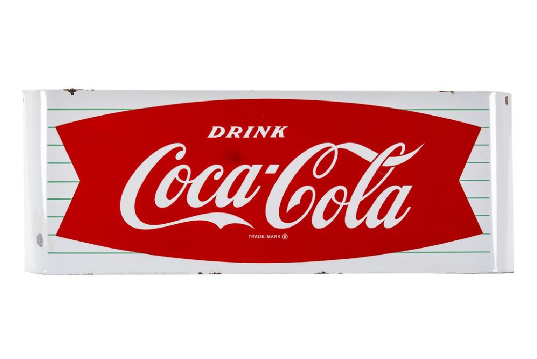 Coca-Cola Porcelain Sled Sign