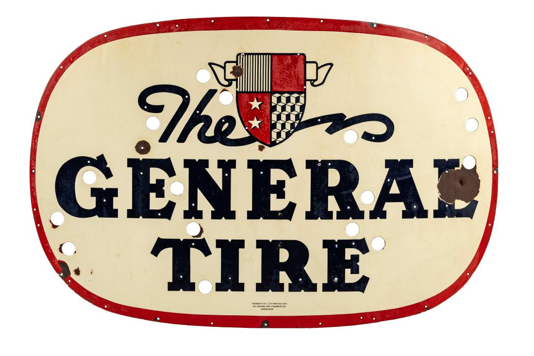 The General Tire Porcelain Neon Sign Panel