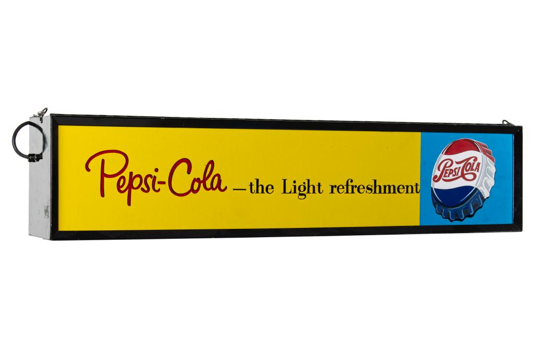 Pepsi-Cola The Light Refreshment Lighted Sign