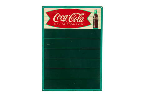 Drink Coca Cola Menu Board Tin Sign