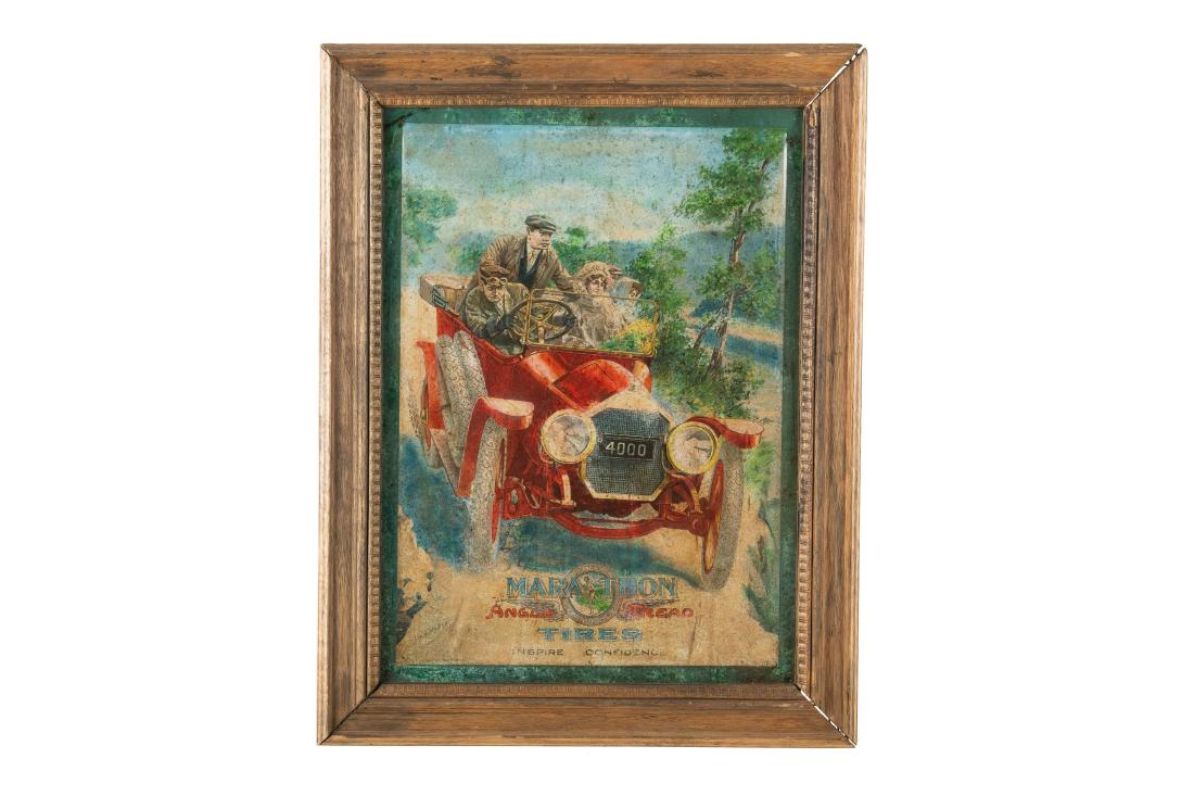 Early Marathon Tire Tin Sign - Mar 23, 2019 | Route 32 Auctions in IN