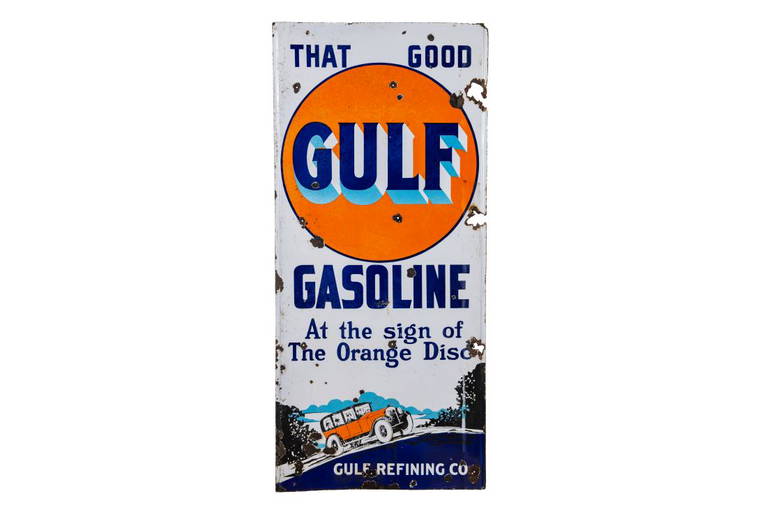 Gulf Gasoline Lighthouse Sign