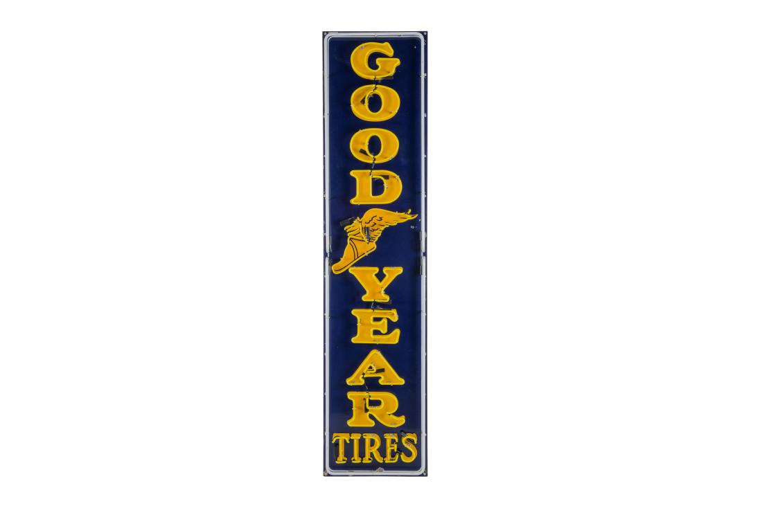 Goodyear Tires Porcelain Neon Sign
