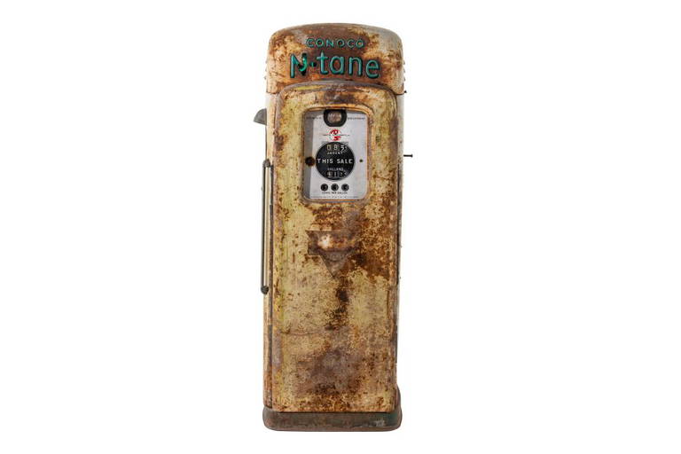 Rare M&s 80 Conoco N Tane Script Top Gas Pump