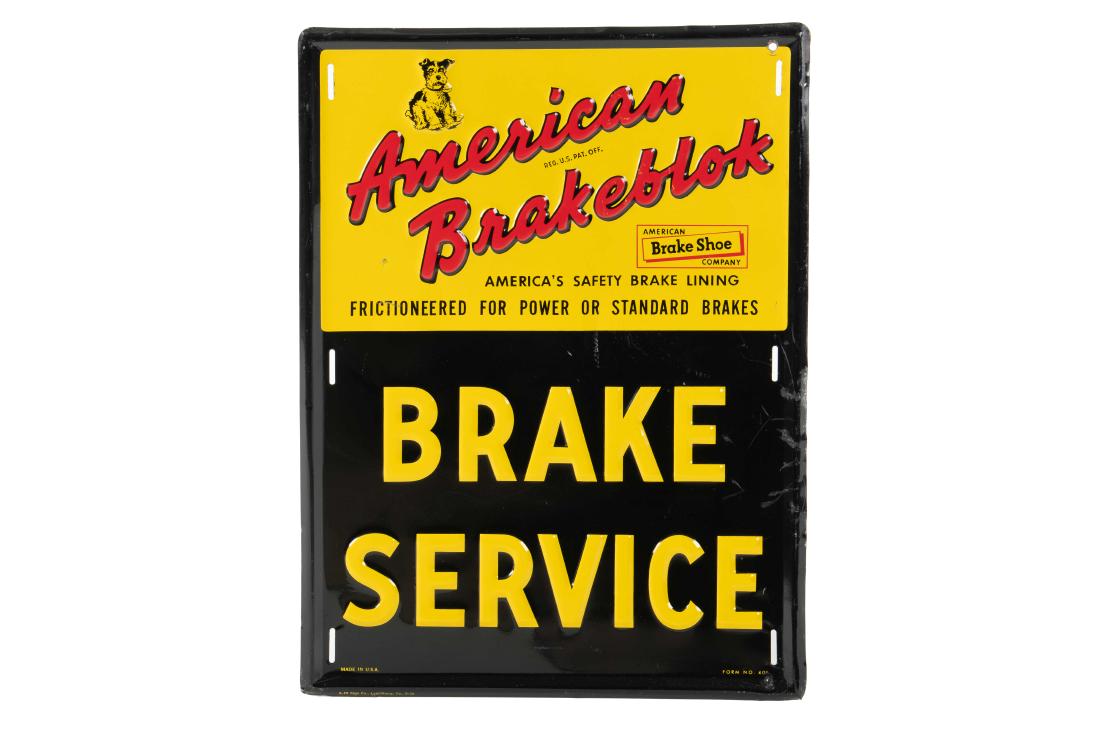American Brakeblok Tin Sign