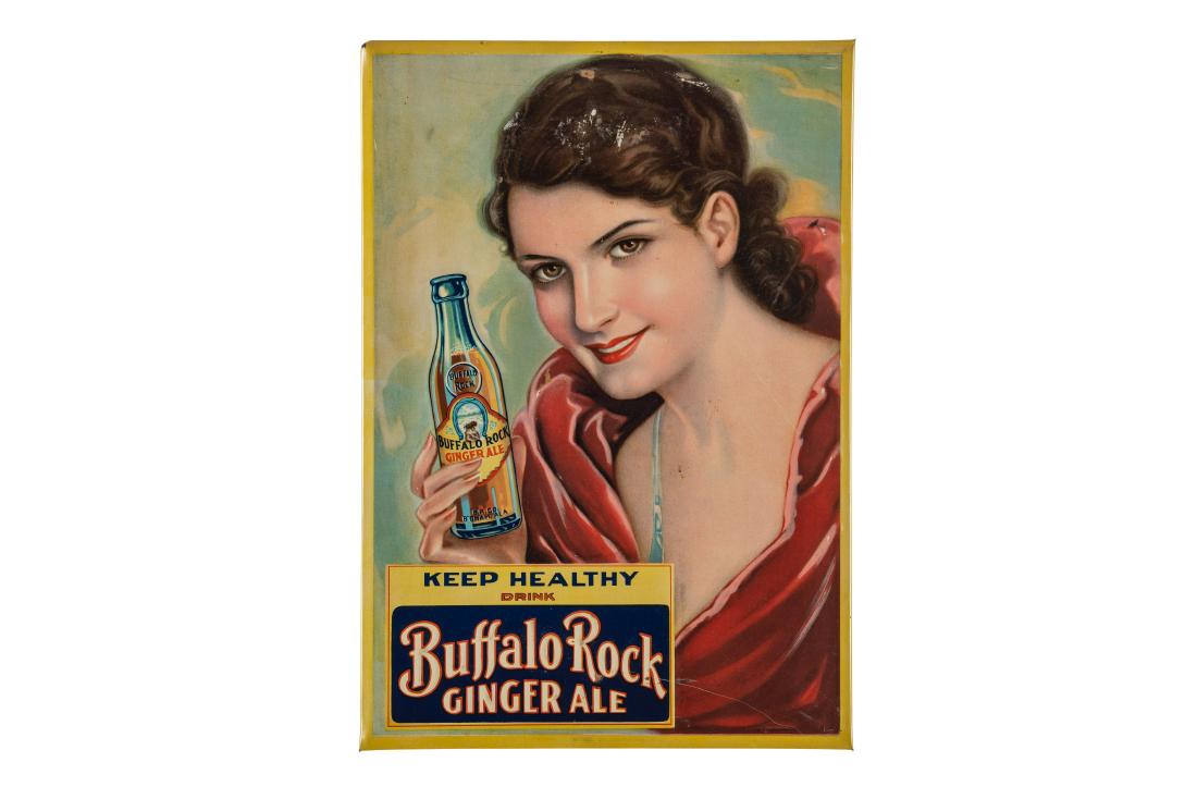Buffalo Rock Ginger Ale Sign Nos