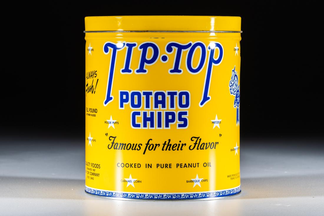 Tip Top Potato Chips Can