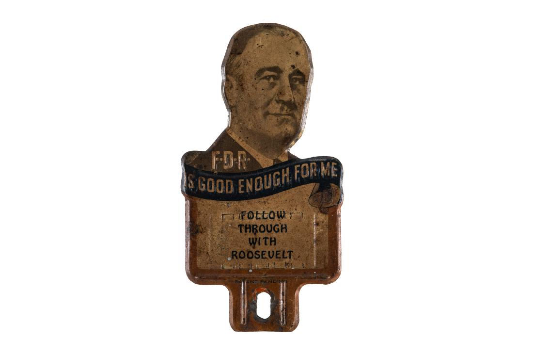 Franklin D Roosevelt License Plate Topper