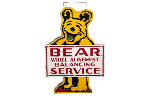Bear Wheel Alignment Sign