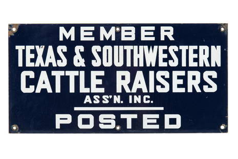 120th Commemorative Texas Cattle Raisers Sign