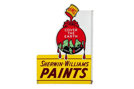 Sherwin Williams Paint Porcelain Sign
