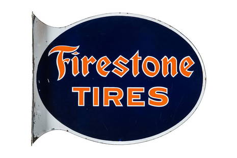 Firestone Tires Porcelain Flange Sign