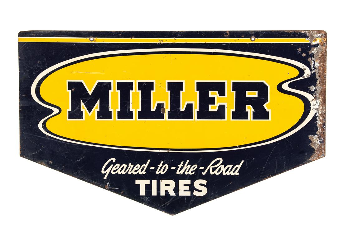 Miller Tires Tin Sign