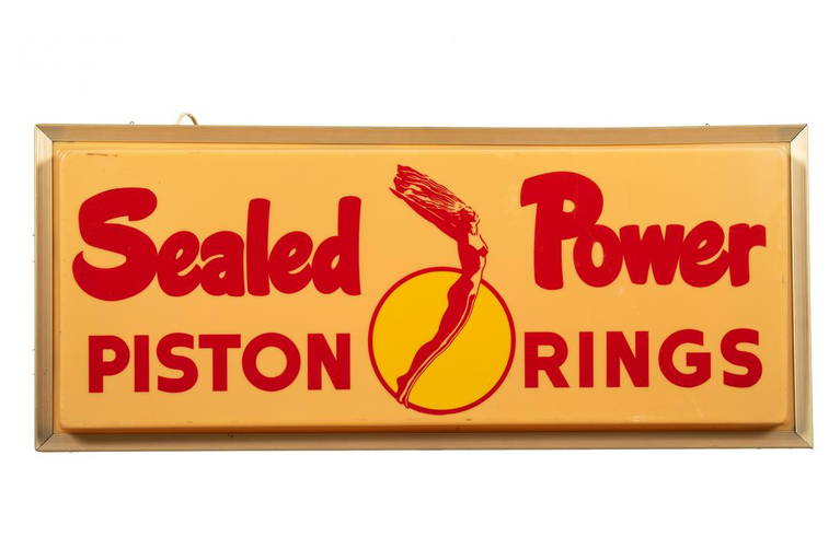 Sealed Power Piston Rings Lighted Sign - Sep 13, 2019 | Route 32 ...