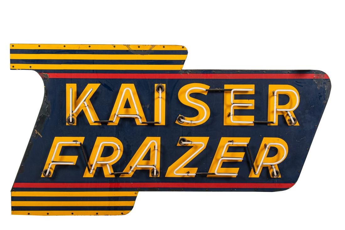 Kaiser Frazer Dealership Porcelain Neon Sign - Sep 14, 2019 | Route 32 ...