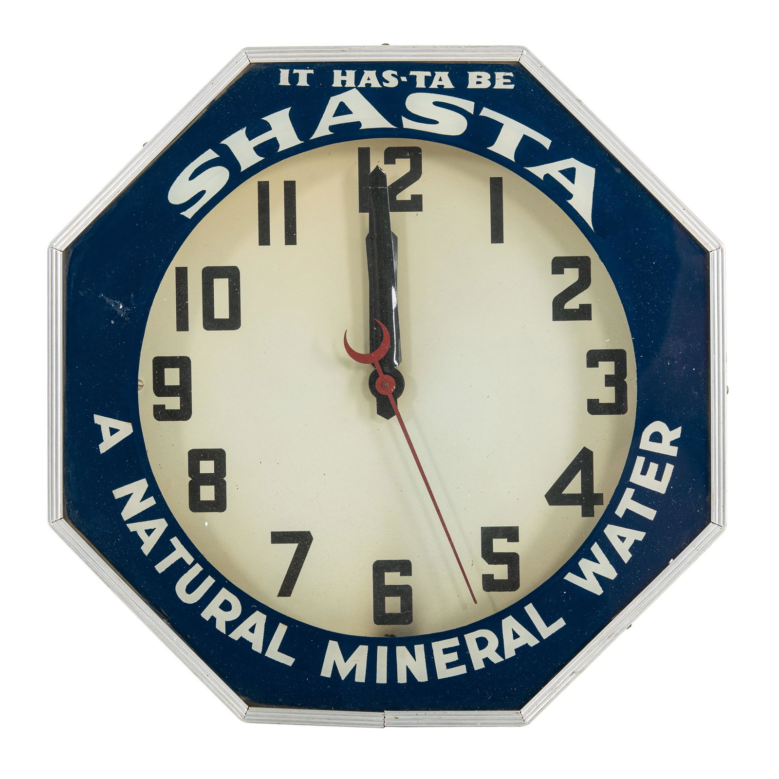 Shasta Mineral Water Neon Clock - Nov 22, 2019 | Route 32 Auctions in IN